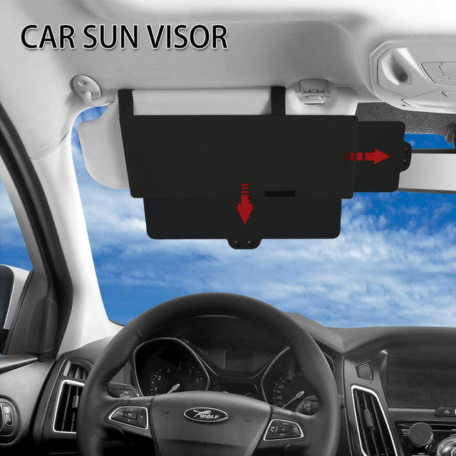 Car visor sunshade extender store