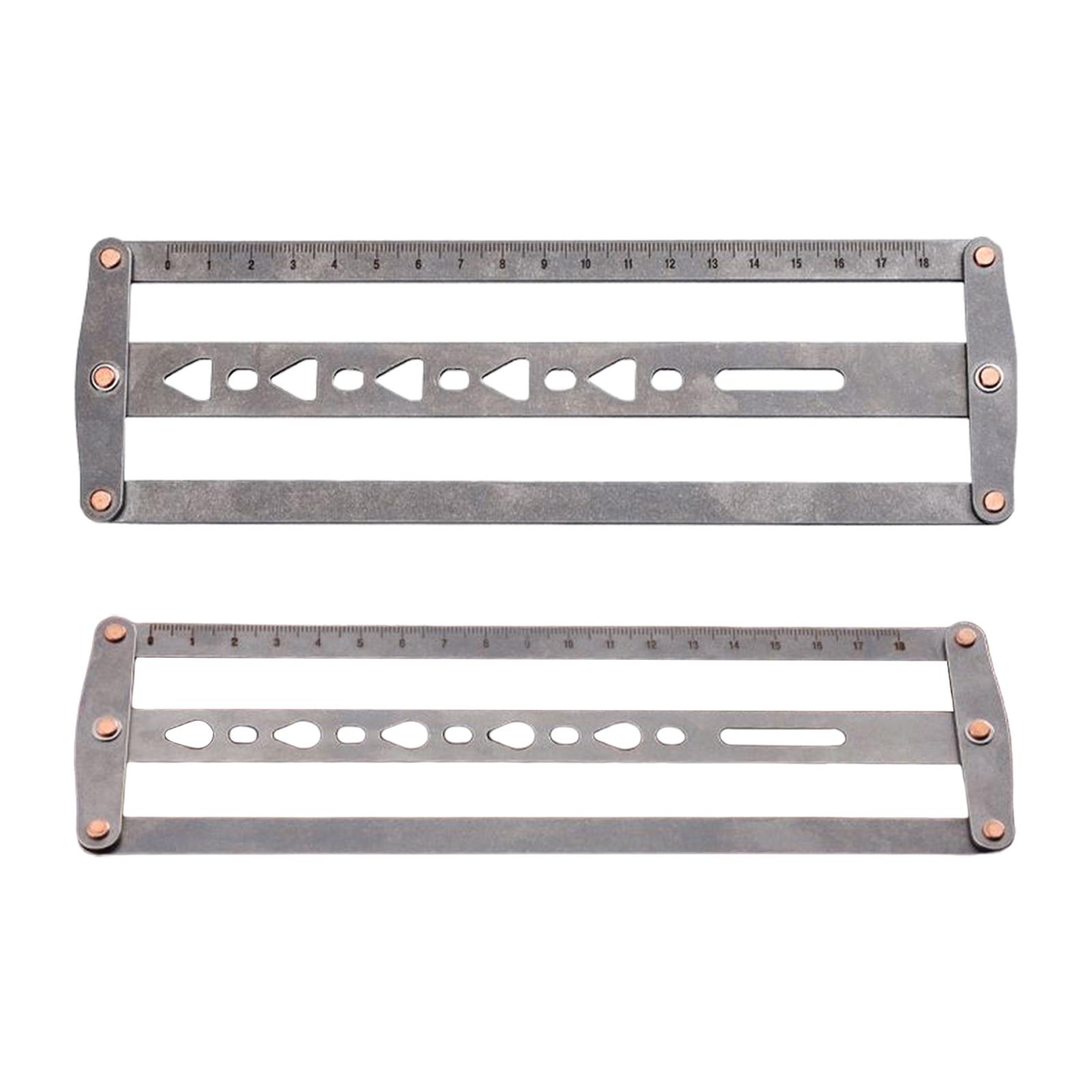 Leather Belt Auxiliary Positioning Die Ruler Belt End Template Ruler