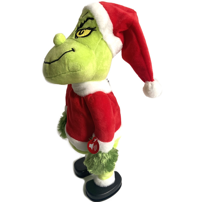 2022 New Christmas Geek Grinch Plush ของเล่นน่ารักสีเขียว Furry Grinch ...