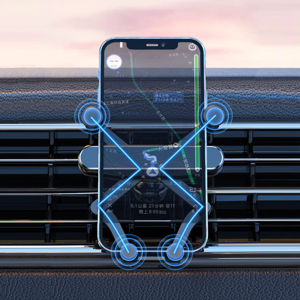 Support de téléphone à gravité pour évent de voiture,accessoires ...