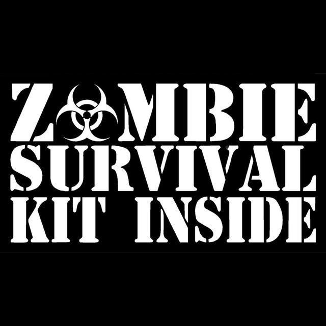 Zombie Apocalypse Survival Kit Labels