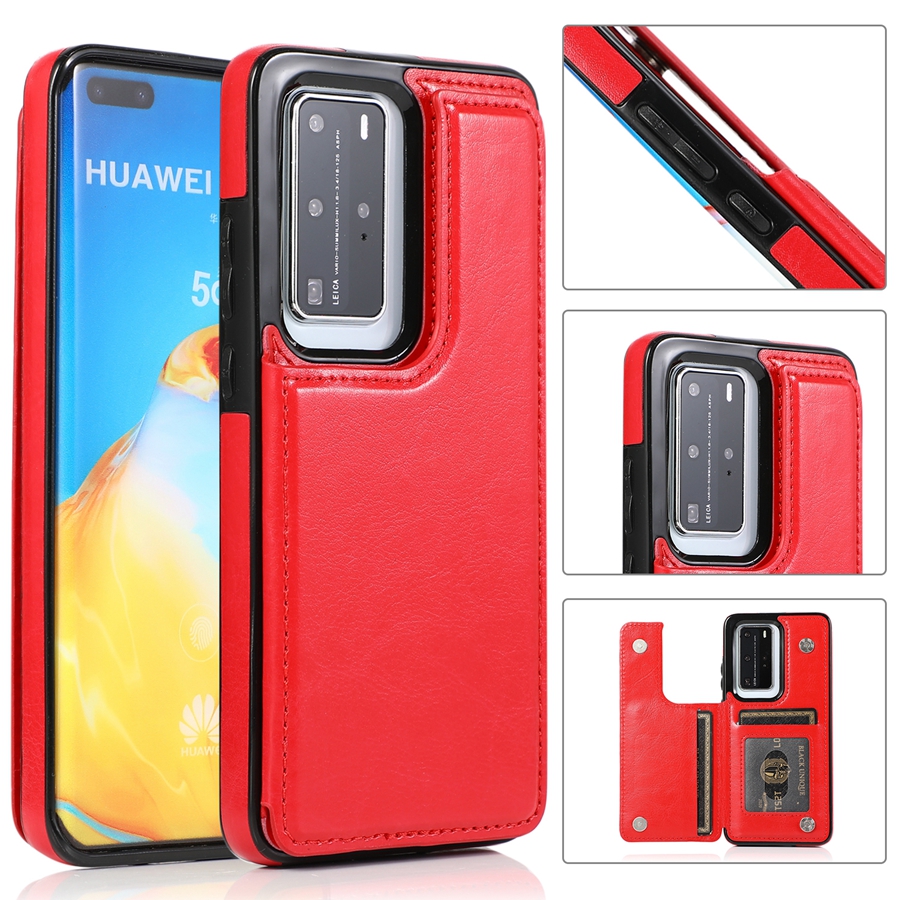 Funda de Cuero para Teléfono Móvil Huawei P40 Lite P40 Pro P30 Lite P30 Pro Mate 40 Pro 30 20 ...