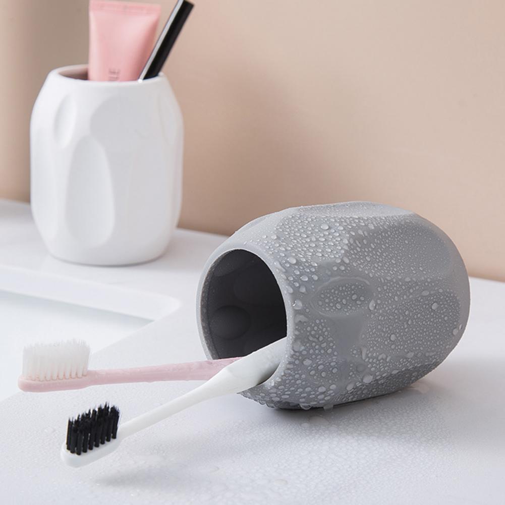 POT A CRAYON,White 3--Boîte à crayons multifonction en Silicone, porte ...