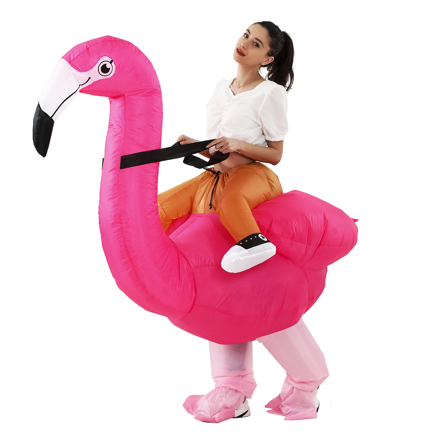 Flamingo Inflatable Costume Cartoon Anime Mascot Cosplay For Party ...
