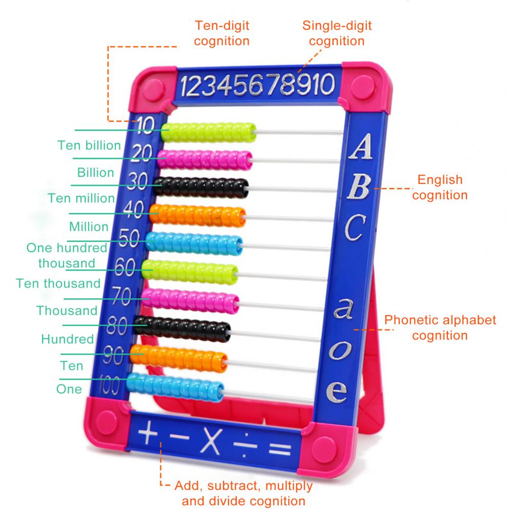 Abacus Kindergarten Kids Colorful Neck Students Math Calculation ...