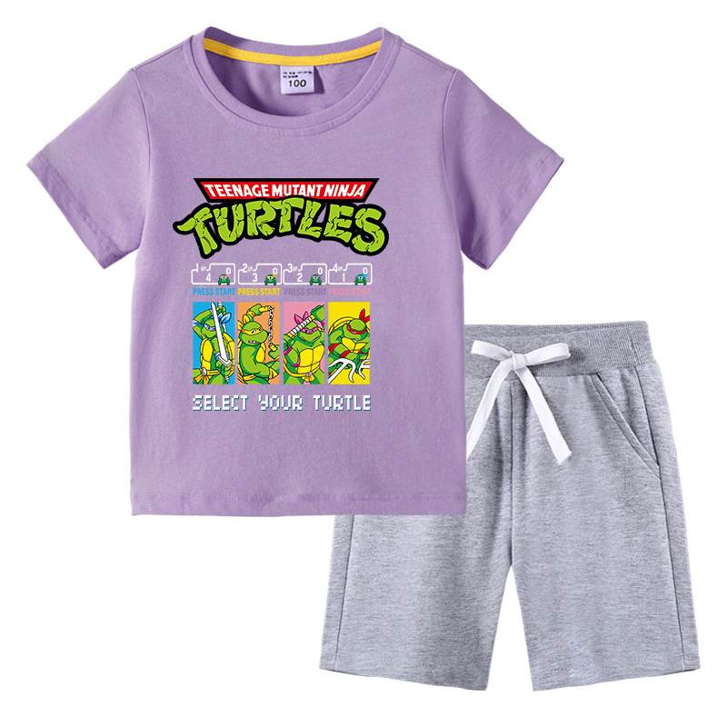 TMNT-21 - 100CM - TMNT-Ensemble T-Shirt et Pantalon de Pyjama à Manches ...