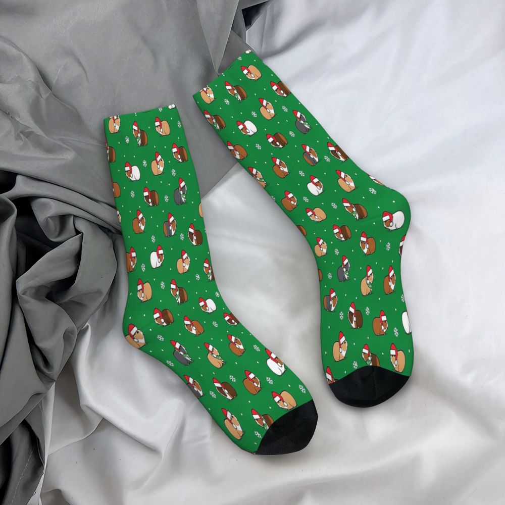 Christmas Green Guinea Pig Socks - styloclubs.com
