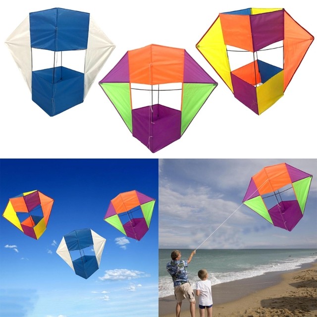 Kites For Adults HENGDA 3D Magic Cube Box Kite - Single Line Flying ...