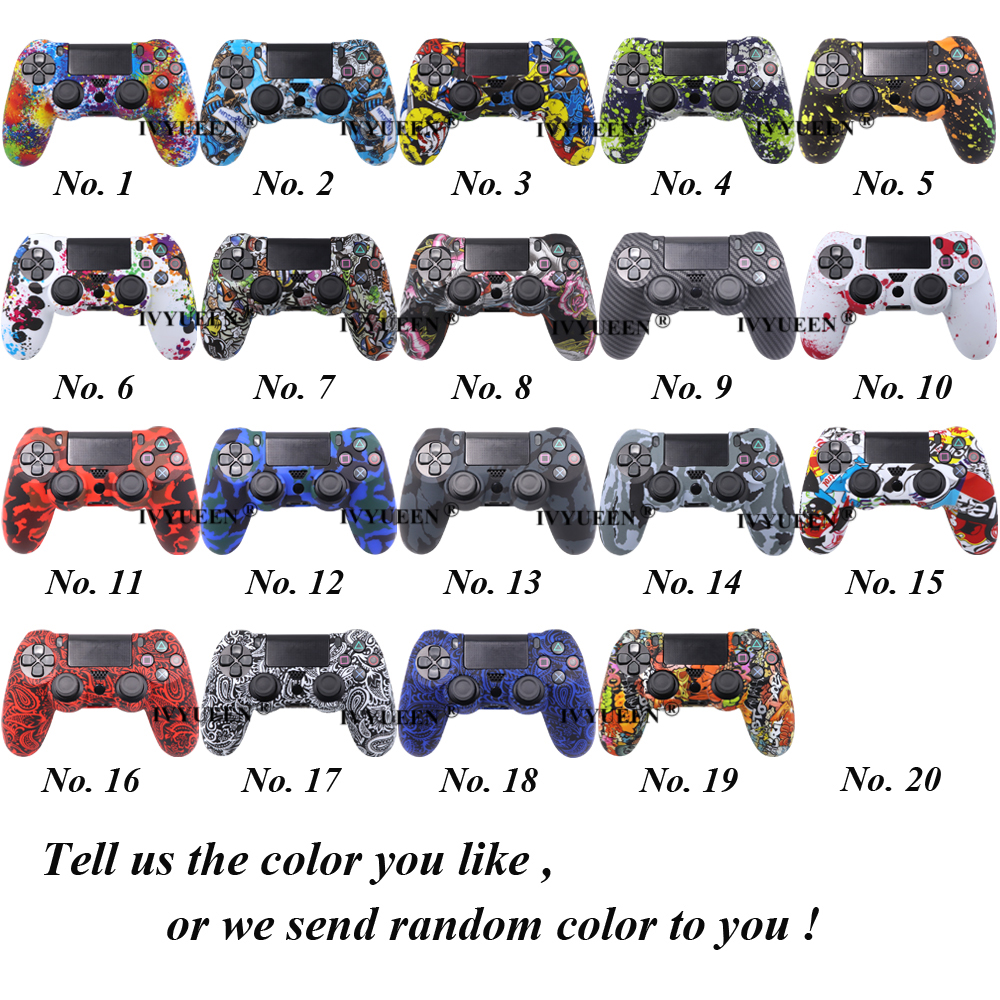 Camo gris - Juste de protection en silicone camouflage pour manette Sony, Dualshock 4, PS4, DS4 ...