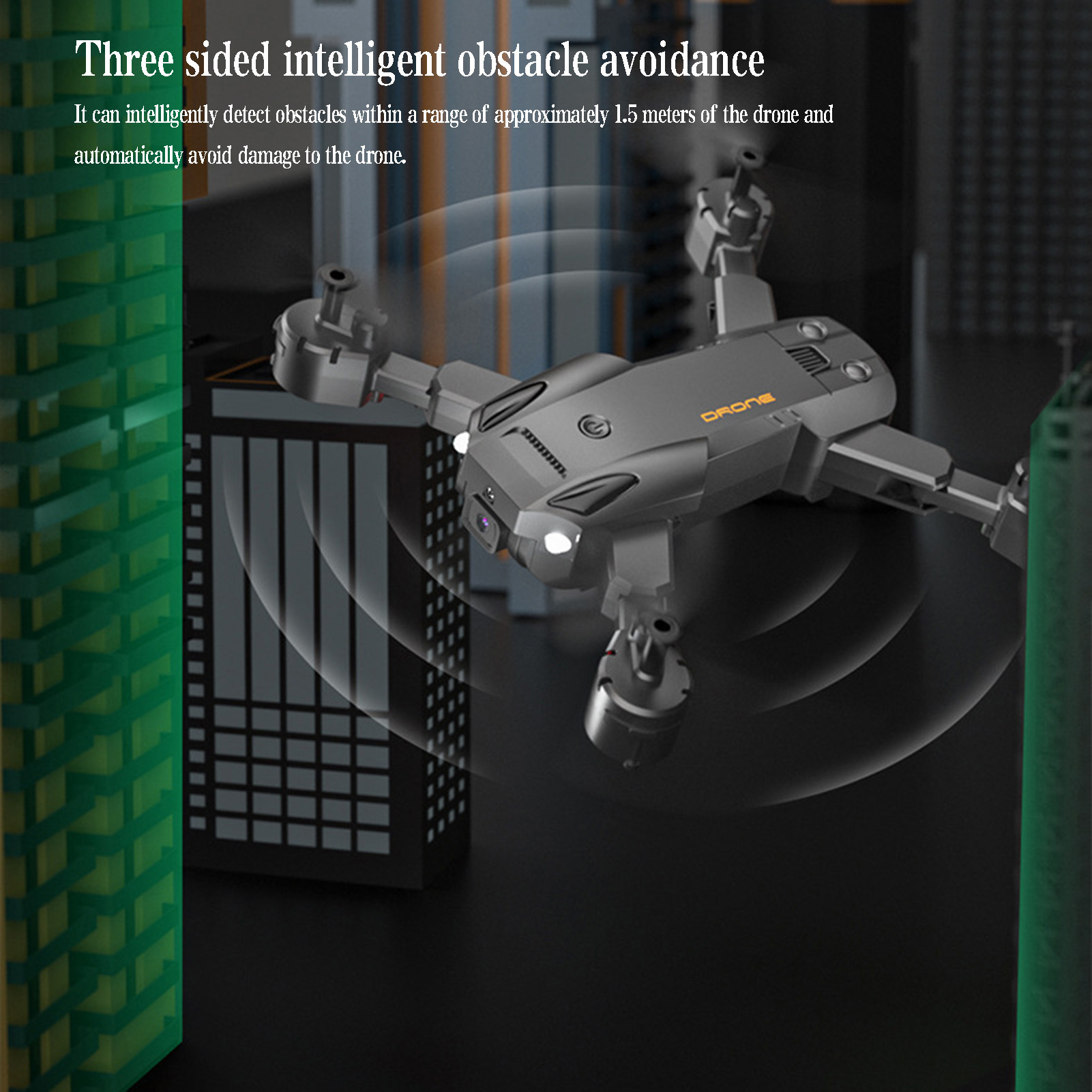 Dual Camera 8k Quadcopter Drone 360° Roll and Draw Route Flight Remote ...