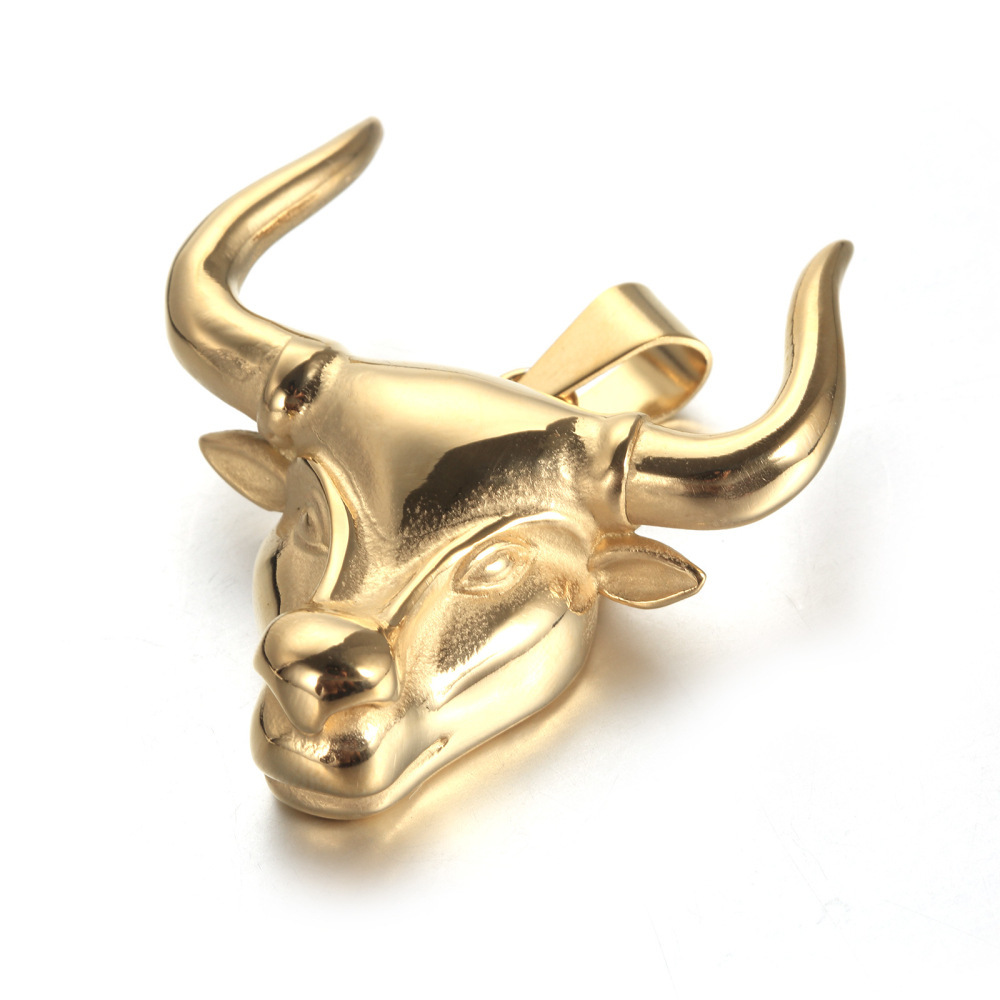 Bull Necklace Men Jewelry | Bull Pendant Necklace Men | Mens Necklace ...