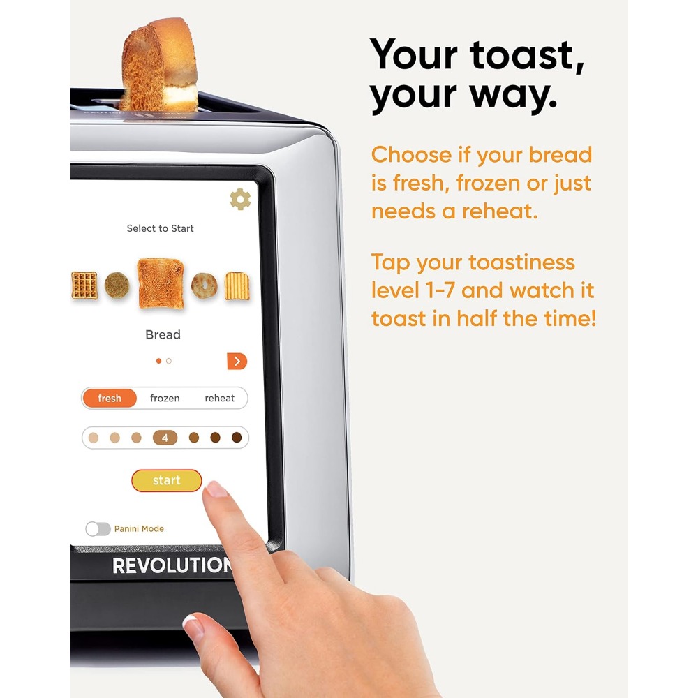 RevolutionTouch Pro High-Speed Smart Toaster: Elevate Your Breakfast G ...