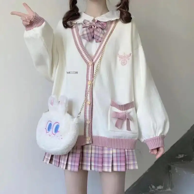 Униформа JK для японских девушек Loli с V-образным вырезом, милый ...