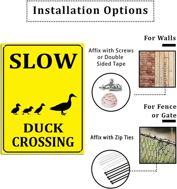 Duck Crossing Sign