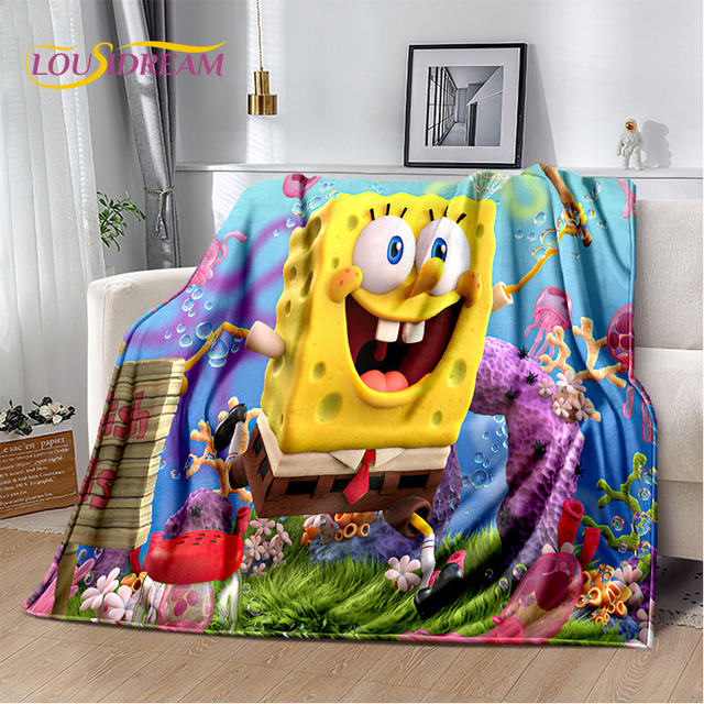 Spongebob Blanket And Pillow