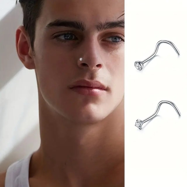 Mens nose stud piercing store