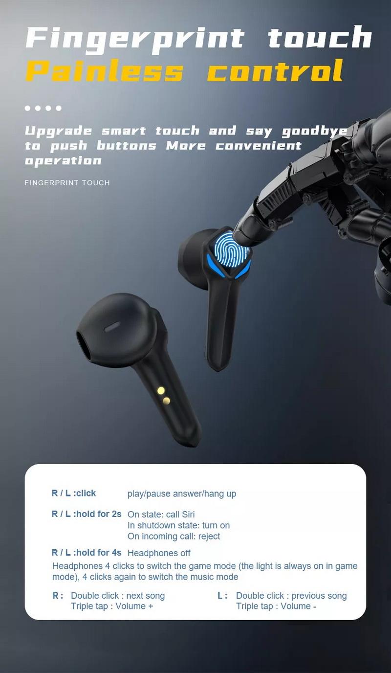 Fone de Ouvido Bluetooth TWS sem Fio BASIKE - BAFON-6771