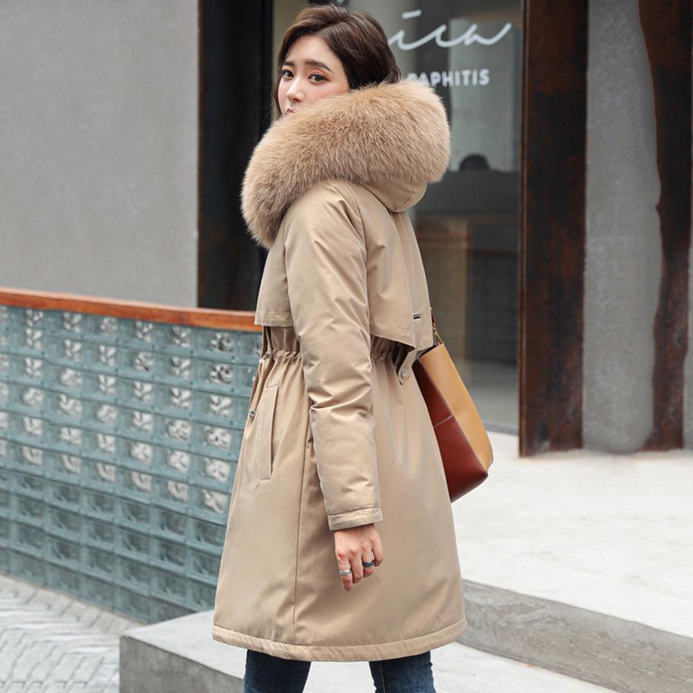 Winter Jacket 2023 New Women Parka Clothes Long Coat Wool Liner Hooded