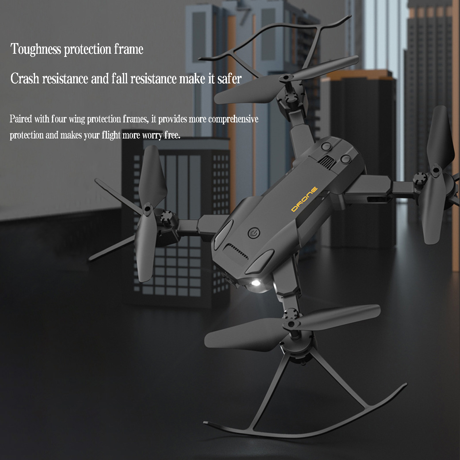 双摄像头 8k 四轴飞行器无人机 360° 滚动和绘制航线飞行遥控四轴飞行器 1800mAh 超长电池寿命：Gearbest