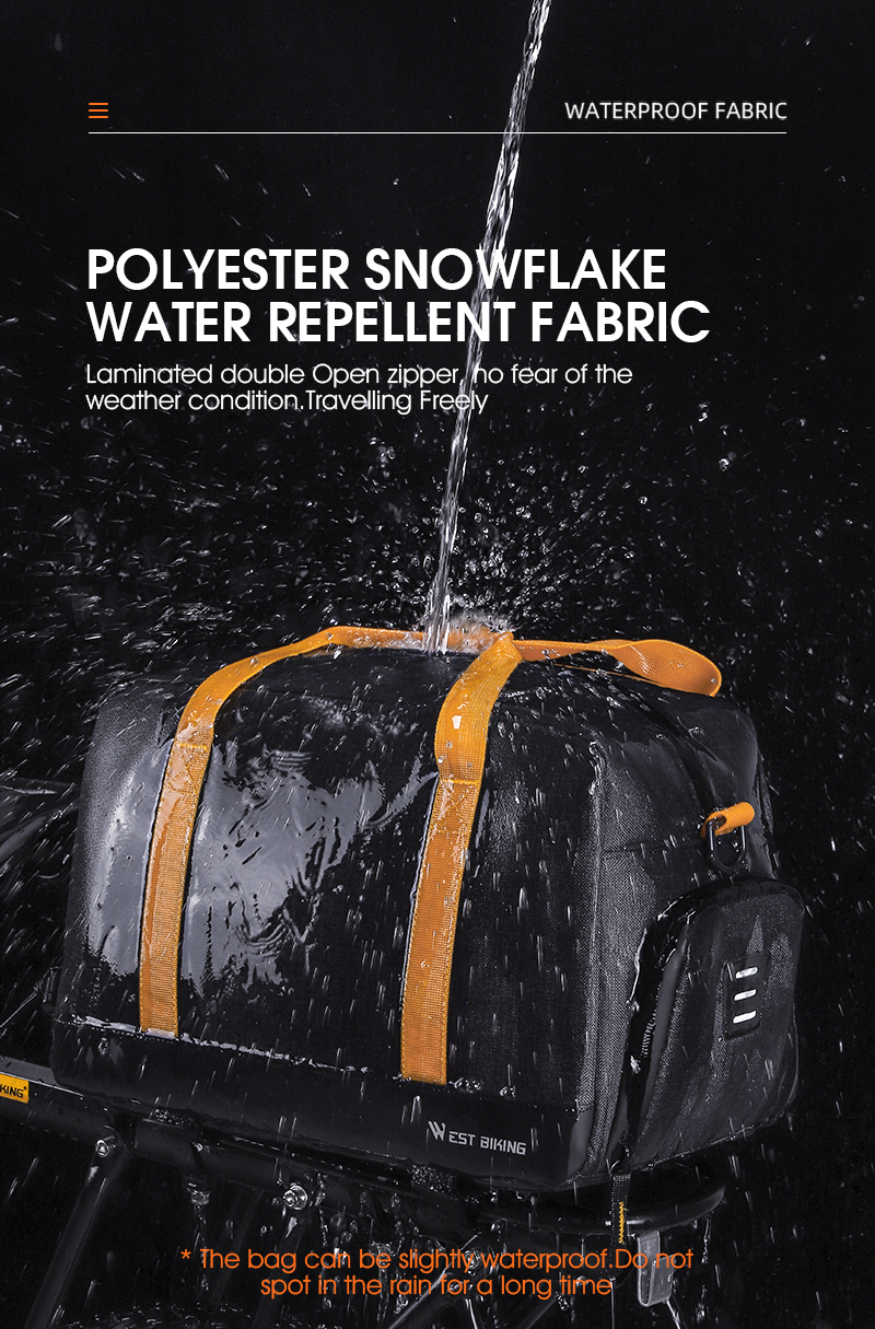 Panier-sacoche vélo,WEST BIKING-Sac de coffre de vélo électrique de ...