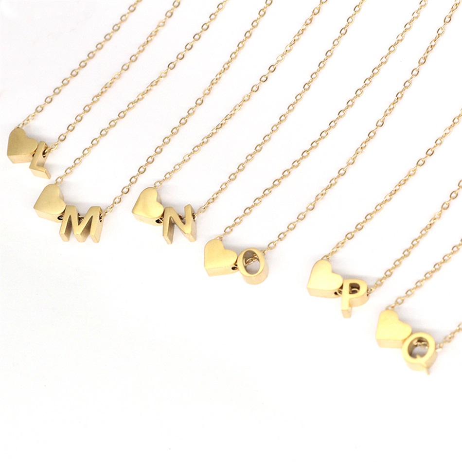 Collar con letras doradas con nombre para mujer, joyería colgante con ...