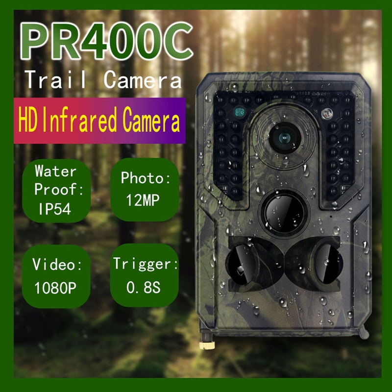 Armée verte-Caméra de chasse T5EE PR400 12MP, caméra de chasse 1080P ...