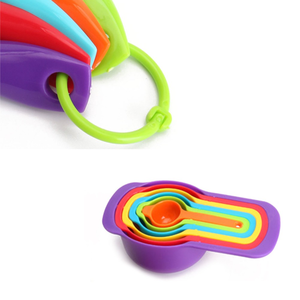 VERRE DOSEUR,A--Tasses à mesurer en plastique coloré, cuillère à ...