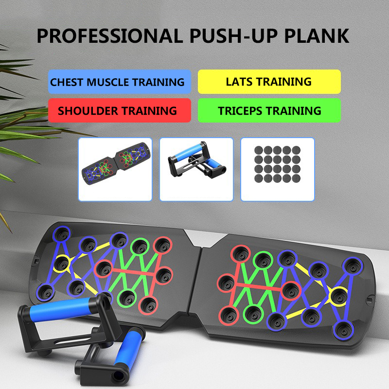 Appareil abdo,Planche multifonctionnelle d'entraînement Push-Up pliable,équipement de Sport pour ...