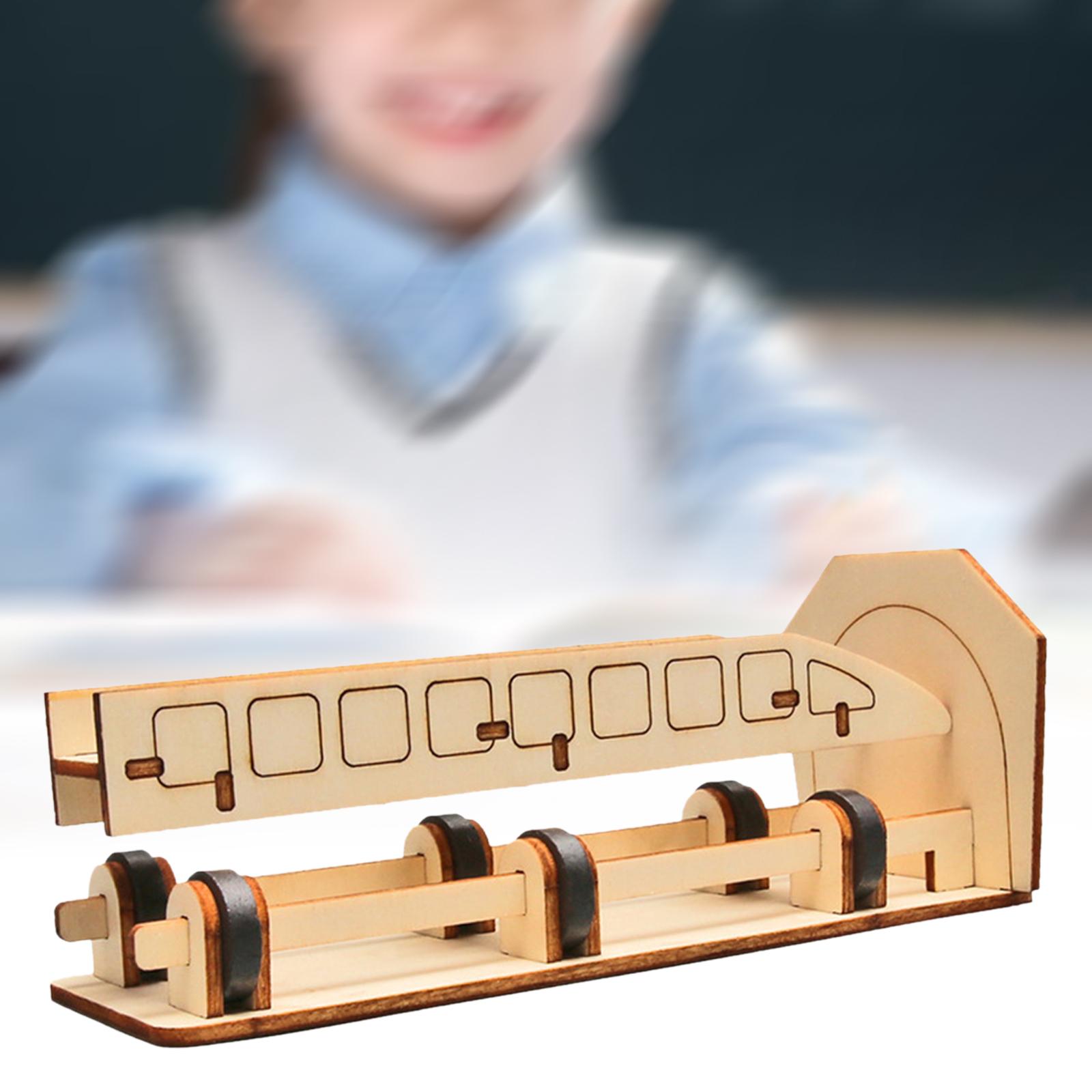 Maglev Train Puzzle Assembly Model DIY Kit Of MDF – RoboticsDNA
