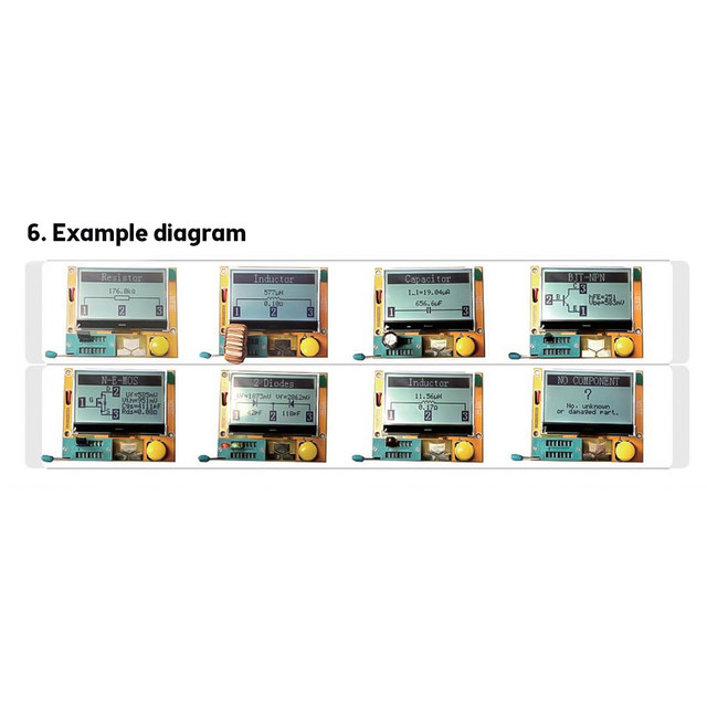 High Precision Transistor Tester MTT-V1 TCR-T7 LCR-TC1 LCD Digital ...