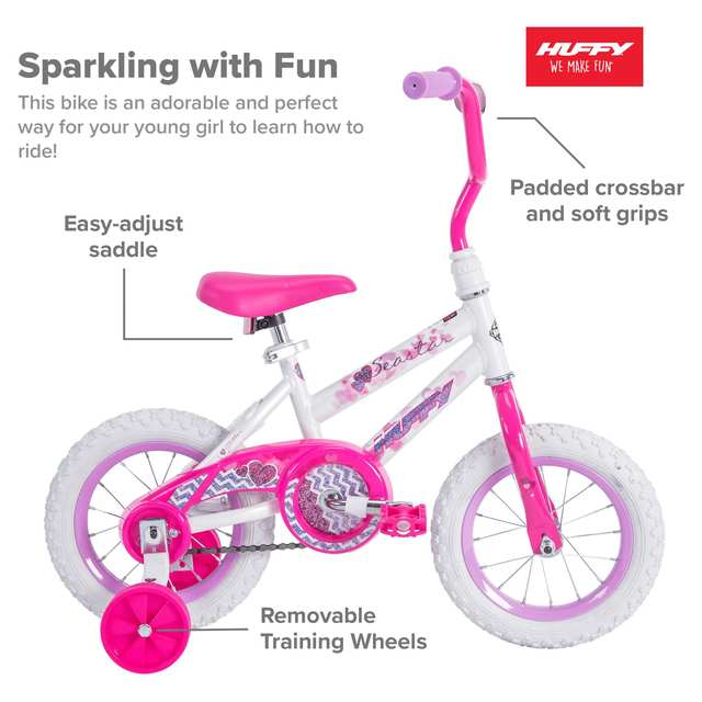 Huffy 12 in. Sea Star Kids Bike for Girls Ages 3 5 Years Child White AliExpress