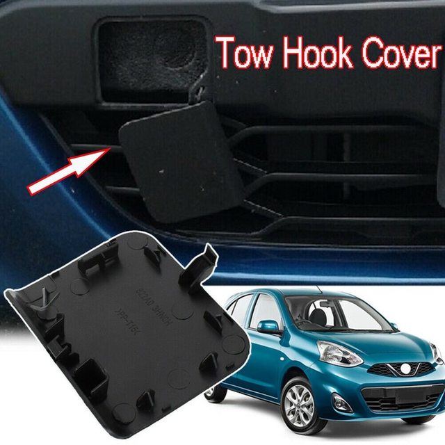 For Nissan Micra K14 Front Bumper Tow Eye Hook Cover Cap Rope Grille Square Clip Decoration 2014 2016 622A03HN0H Car Accessories AliExpress