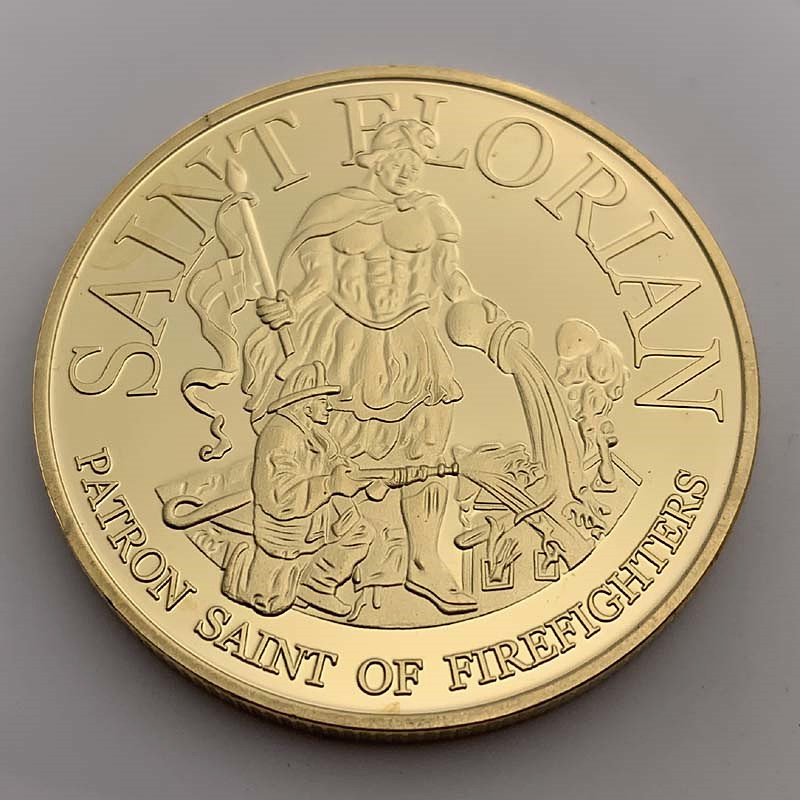 San Florian Fireman Guardian Commemorative Coin - Best Shop House