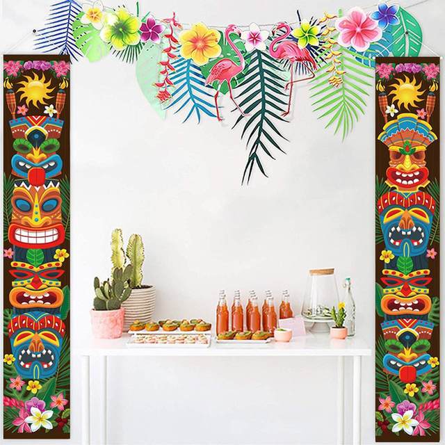 Hawaiian Luau Birthday Party Banner