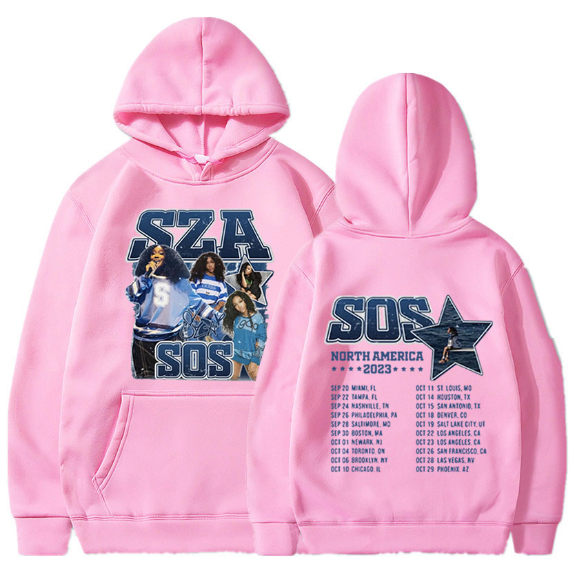 SZA SOS Concert Tour Hoodies Harajuku Vintage Hooded Sweatsh-阿里巴巴