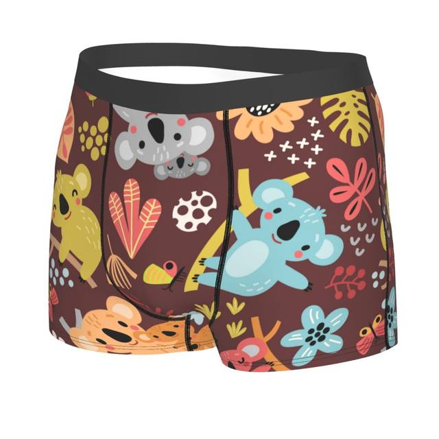 Men s Panties Underpants Boxershorts Cute Colorful Koala Underwear for Man Sexy Male Boxer Shorts AliExpress