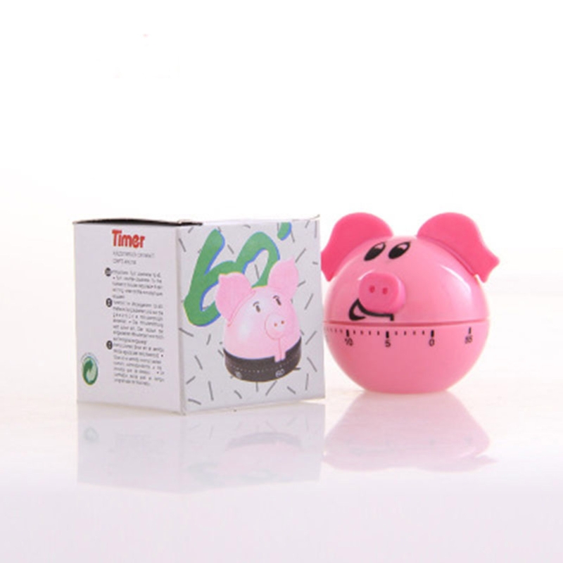 60 Min Kitchen Mechanical Timer Pig Shape Manual Timer Cooking Back ...