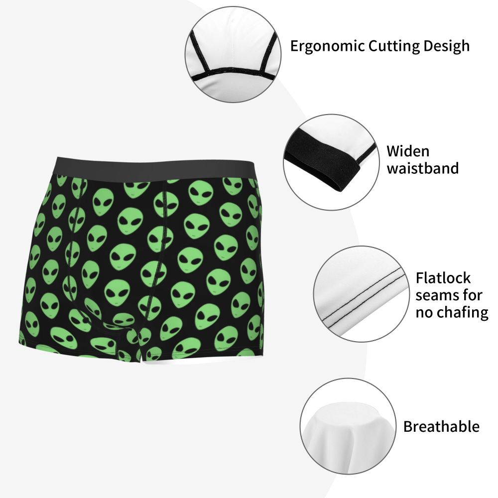 Boxer-shorty,Sous-vêtements Alien Predator pour hommes,caleçons de ...