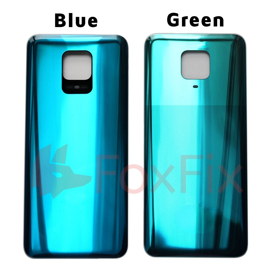 Bleu - verre arrière pour Xiaomi Redmi Note 9 Pro Note 9S, couvercle de ...