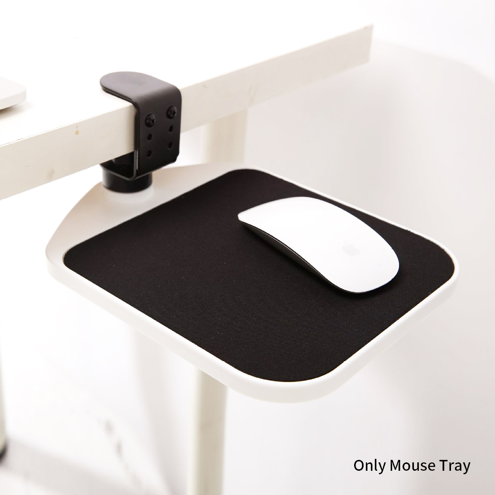 Ergonomic Under Desk 360 Rotating Mouse Tray Wrist Rest Support Laptop ...