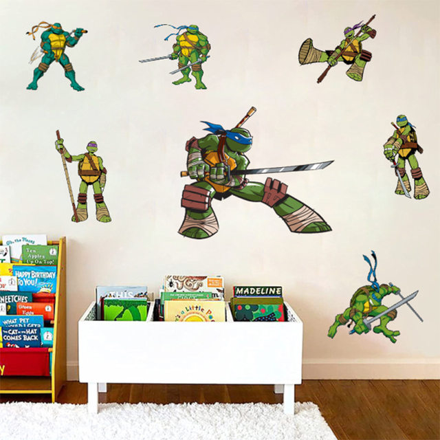 Tmnt Wall Decal Teenage Mutant Ninja Turtles Vs The Foot Clan, Art,