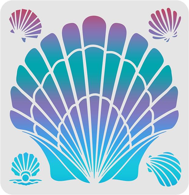 Printable Seashell Stencils