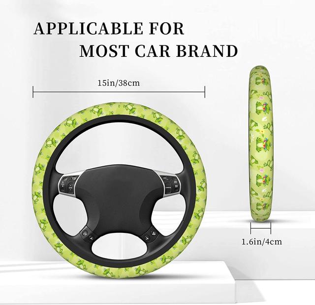 Frog steering wheel cover store