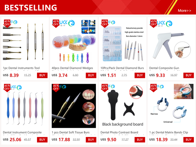 Carbide Finishing Bur 10-Piece Box Dental FG Diamond Burs - For High ...