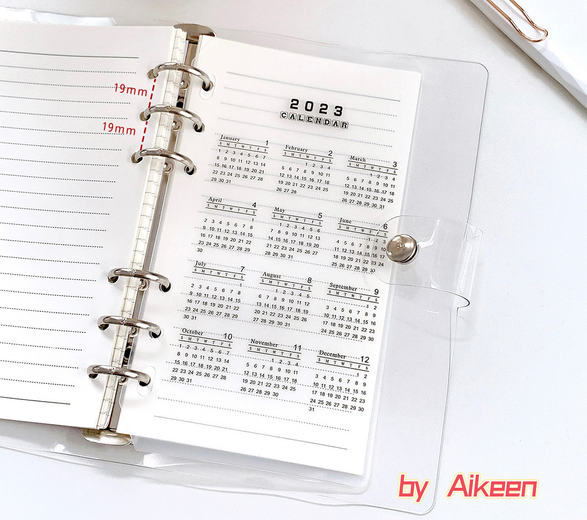 Calendar 2023 Notebook Planner | Filofax A5 Calendar 2023 | Calendar ...