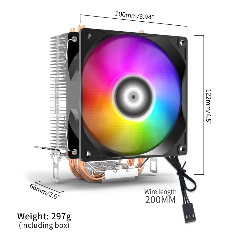 A200 - Radiateur refroidissement CPU A200 refroidisseur CPU silencieux ...
