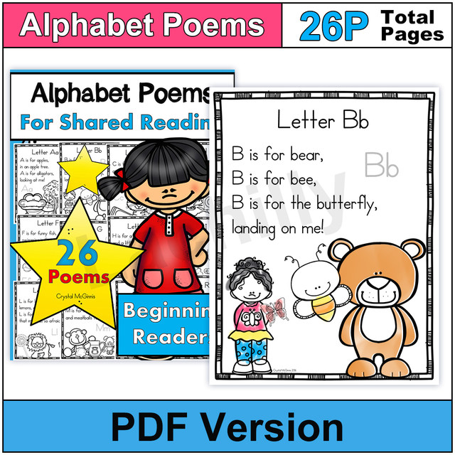 Alphabet Poems For Pre K