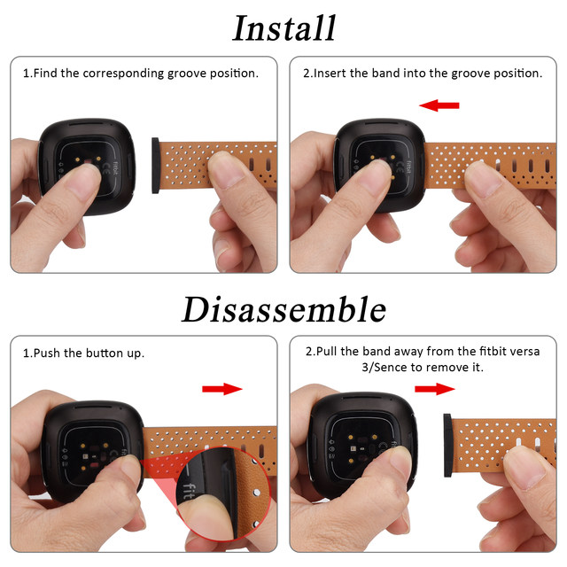 Fitbit Strap How To Put A Fitbit Versa Band On Fitbit Versa/Versa ...