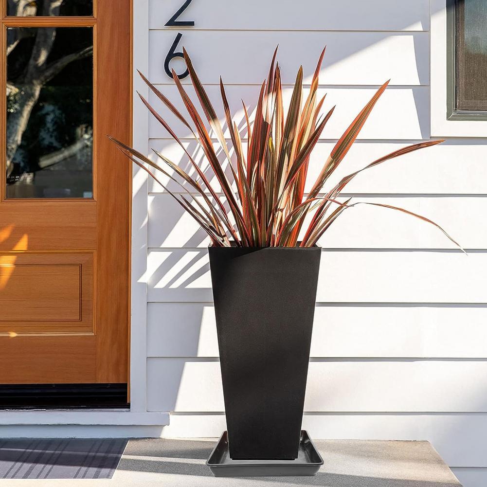 Generic Plant Saucer Tray Square Plastic Flower Pot Trays Prevent Soil ...