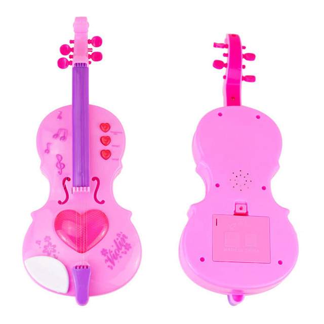 Pink toy violin store
